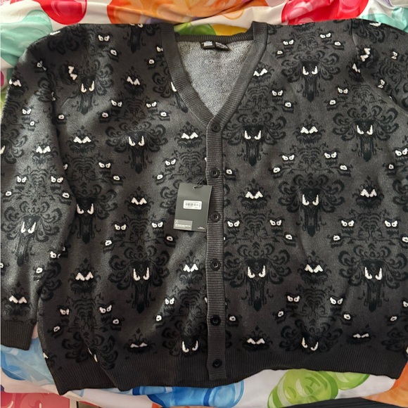 cakeworthy | Sweaters | Disney Dark Gray Cardigan Sweater | Poshmark